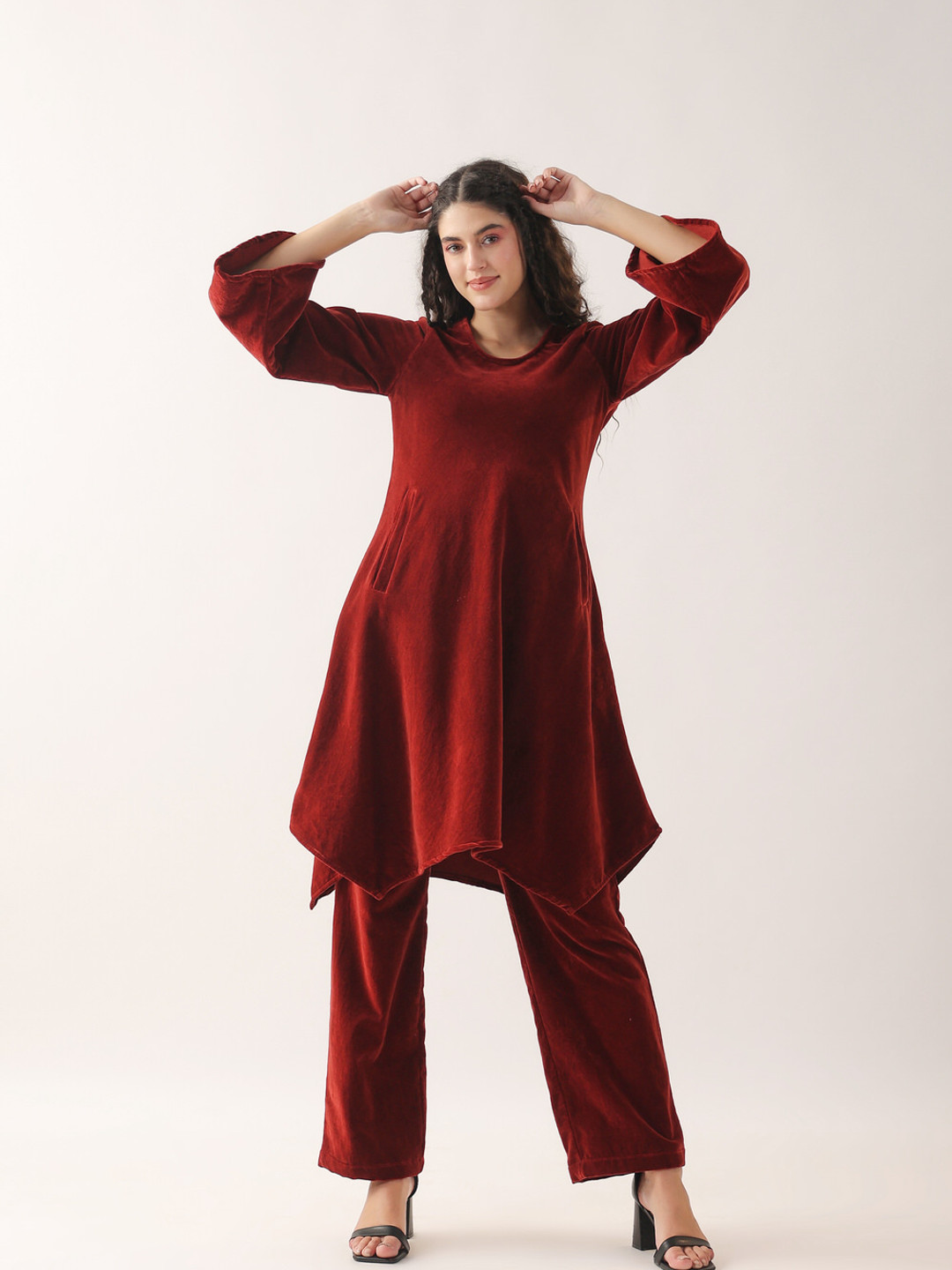 Buy JISORA Solid Pure Cotton Co Ord Set - Co Ords for Women 32514659 ...