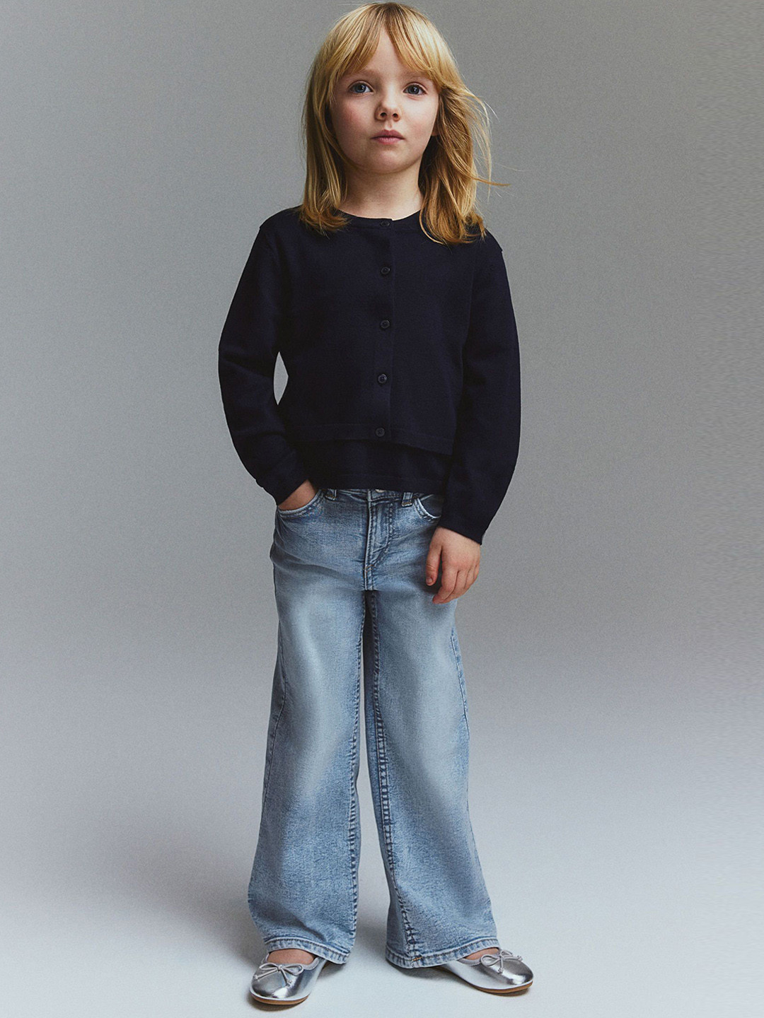 Buy H&M Girls Superstretch Wide Leg Jeans - Jeans for Girls 32494885 ...