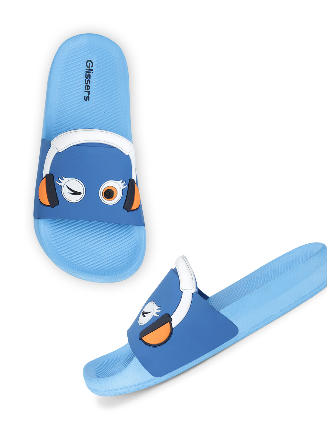 Buy GLISSERS Kids Headphone Embossed Slider - Flip Flops for Unisex ...