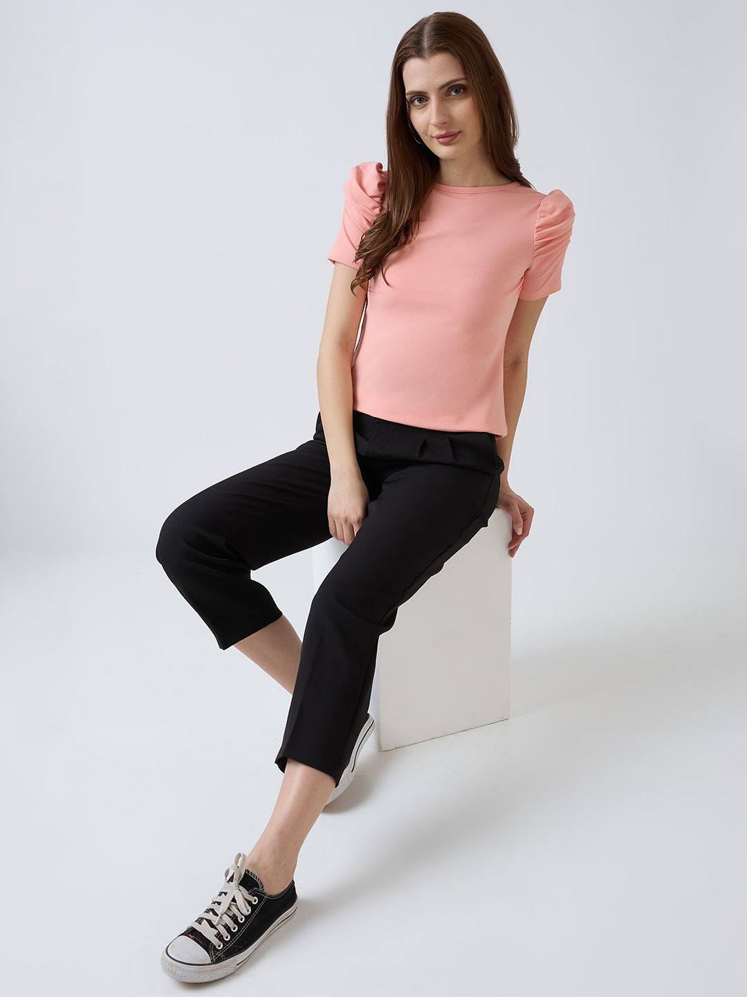 Buy SZN Puff Sleeve Regular Top - Tops for Women 32548370 | Myntra