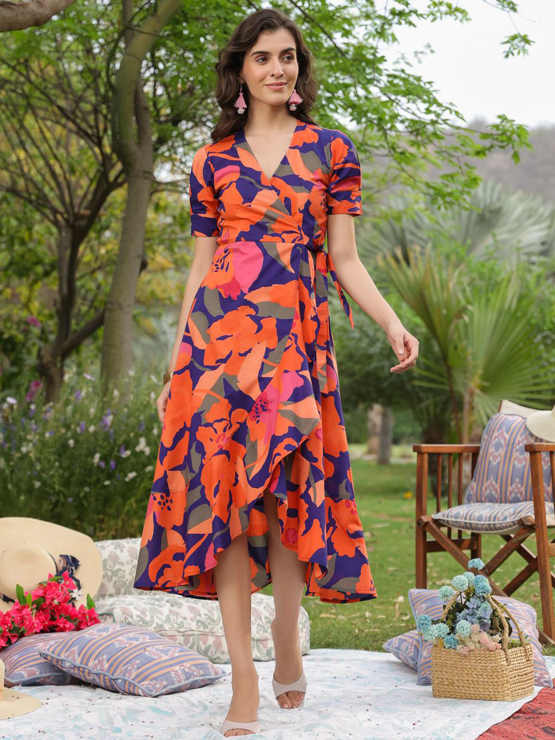 Buy JISORA Print Midi Dress - Dresses for Women 32548865 | Myntra