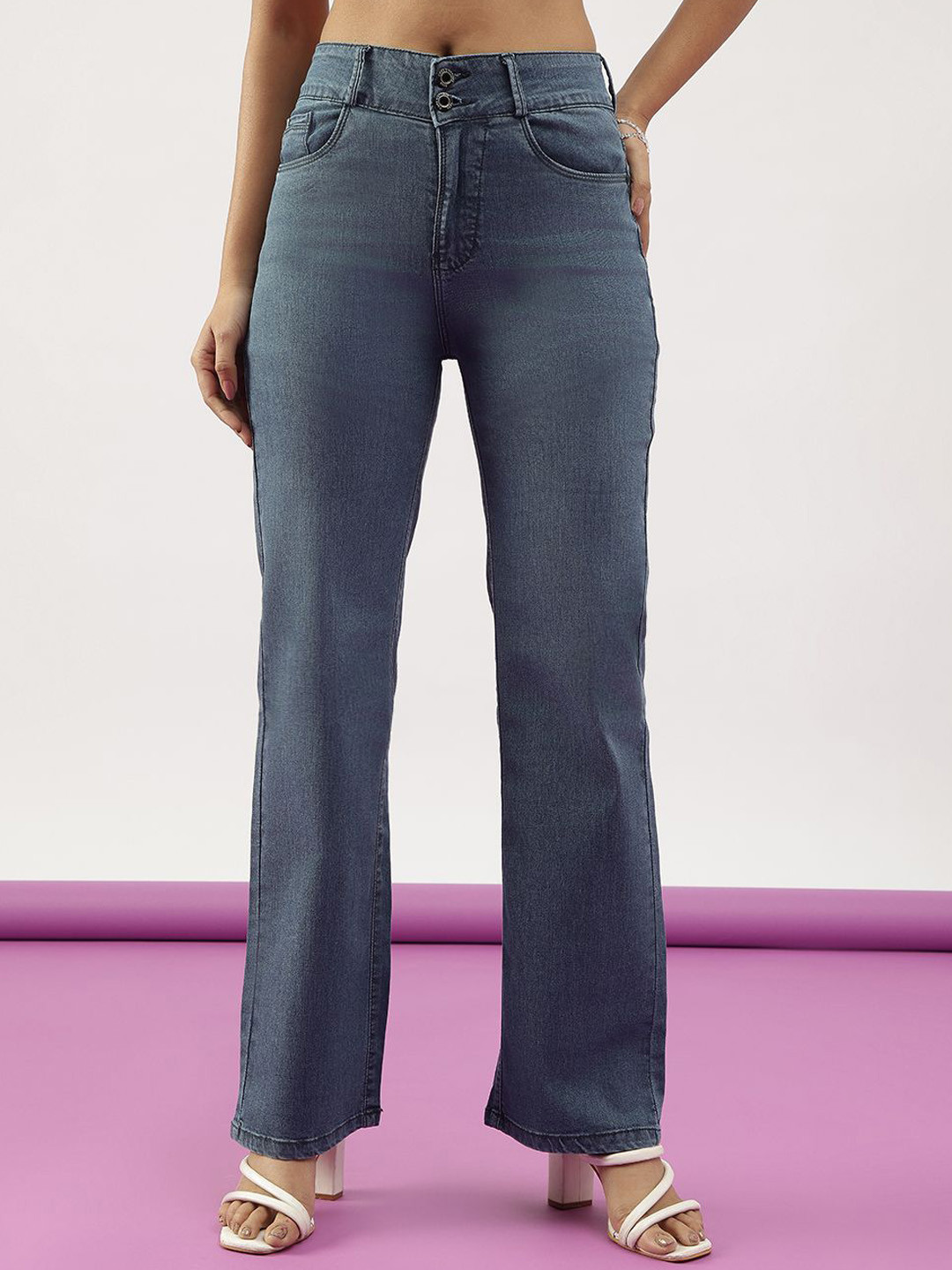 Buy Code 61 Women Straight Fit Light Fade Stretchable Jeans - Jeans for ...