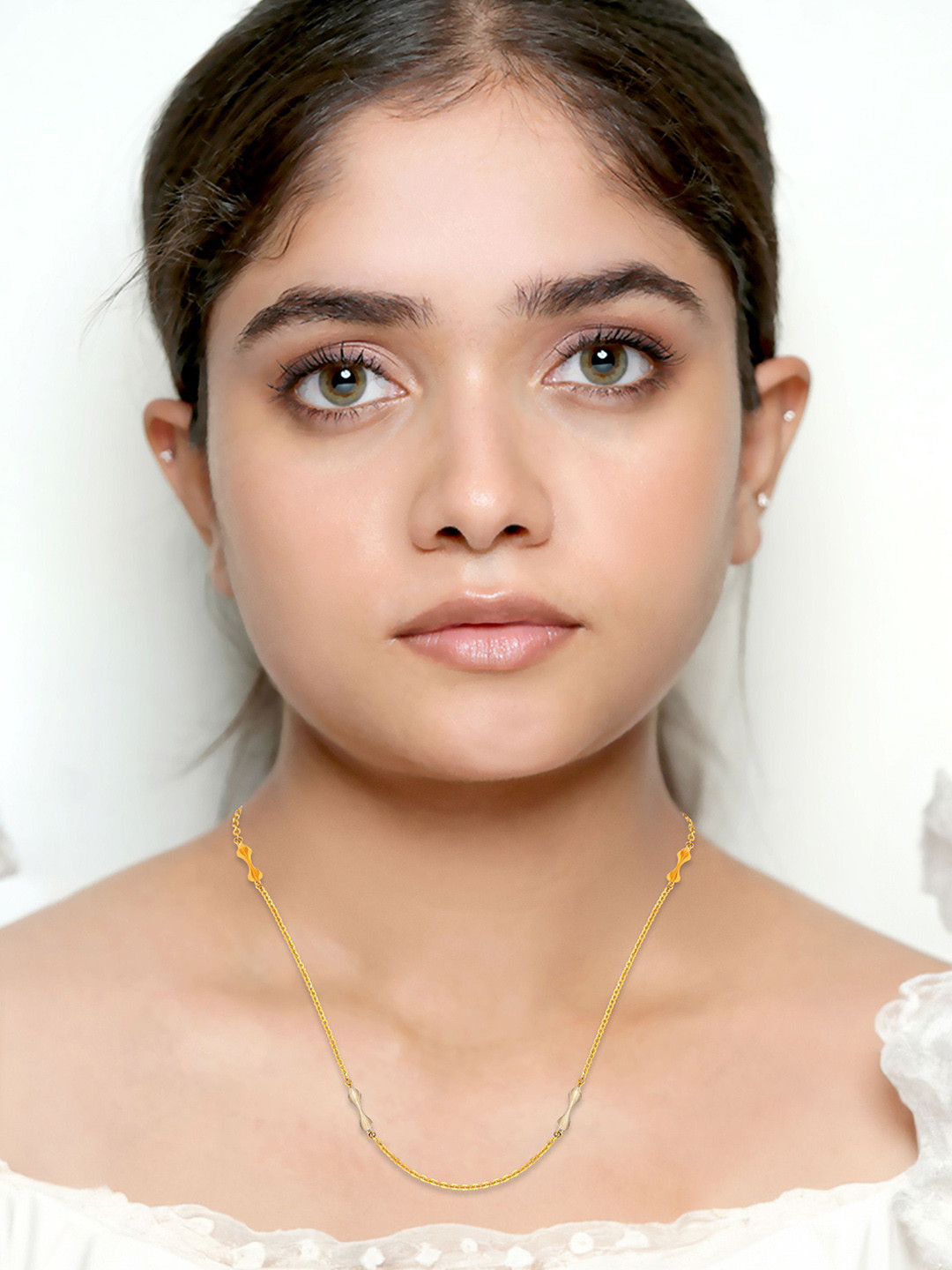 Buy BHIMA 22K BIS Hallmark 916 Purity Yellow Gold Bow Styled Chain ...