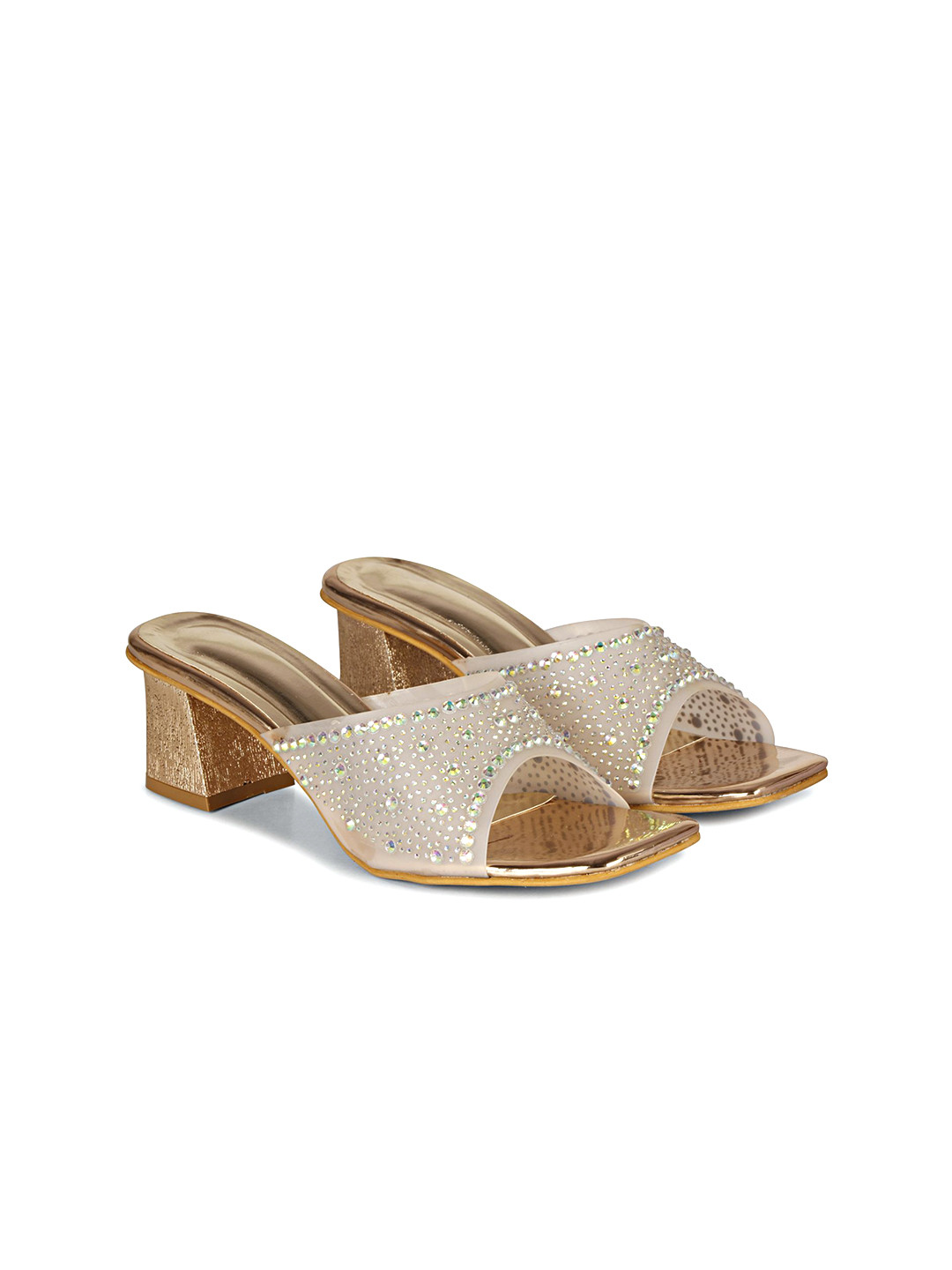 Buy Commander Shoes Women Embellished Block Heel Sandals - Heels for ...