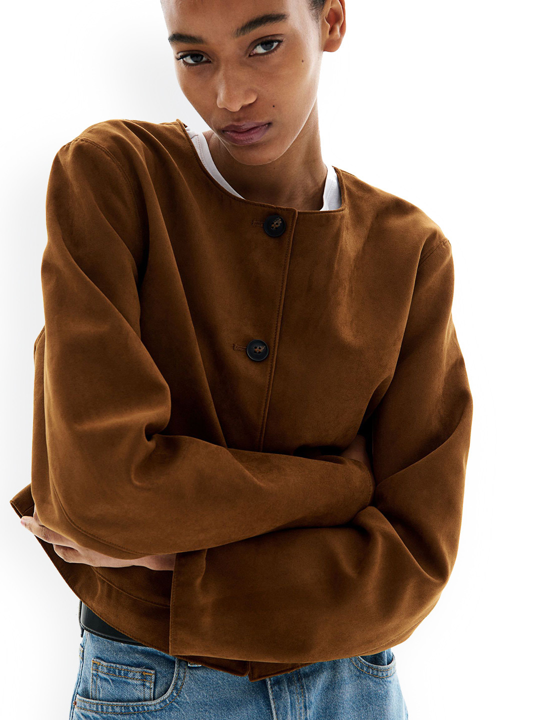 Buy H&M Napped Jacket - Jackets for Women 32579340 | Myntra