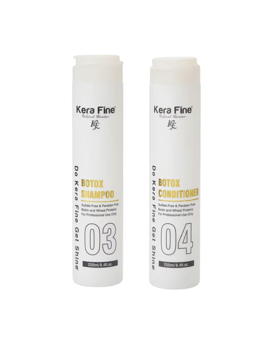 Buy KERA FINE Set Of 2 Botox Shampoo & Conditioner 250 Ml Each - Hair ...