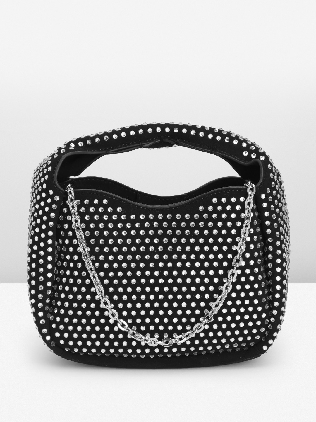 Buy MANGO Structured Embellished Handheld Bag - Handbags for Women ...