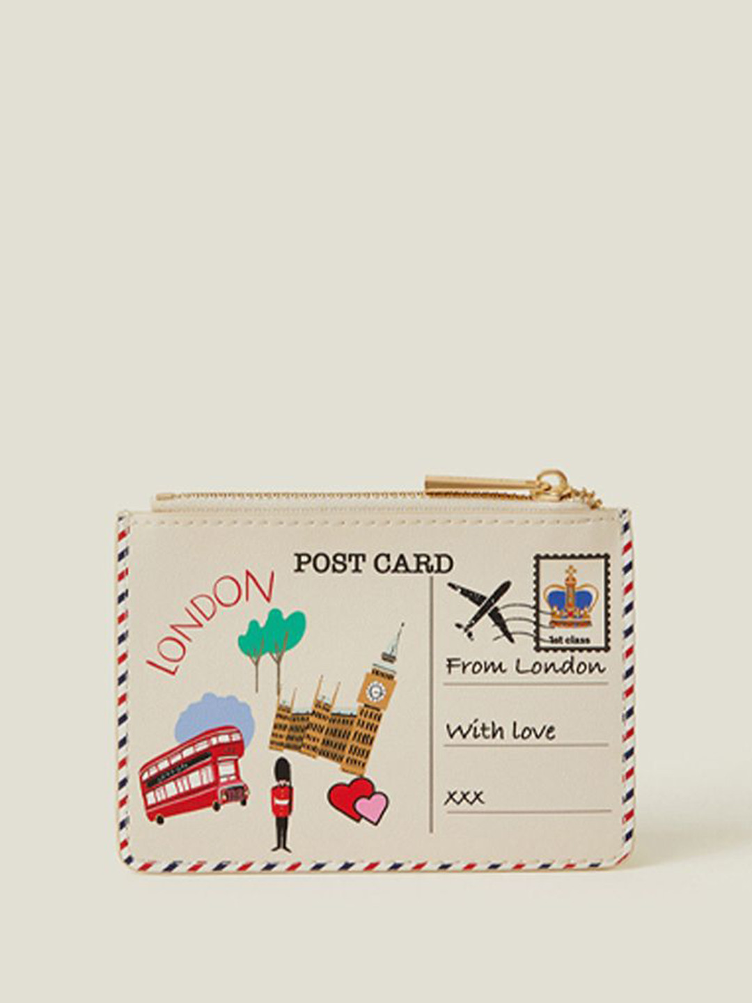 Buy Accessorize Women's London Postcard Printed Card Holder - Wallets ...