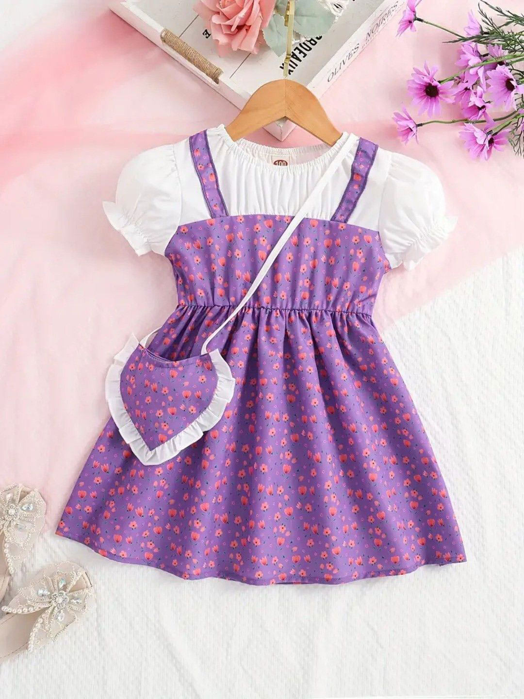 Buy Miss & Chief Floral Print A Line Dress - Dresses for Girls 32237568 ...