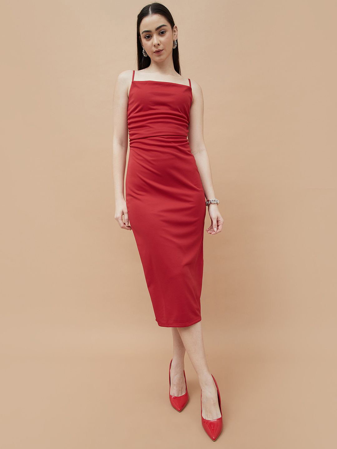 Buy Ginger By Lifestyle Off Shoulder Sheath Dress - Dresses for Women ...