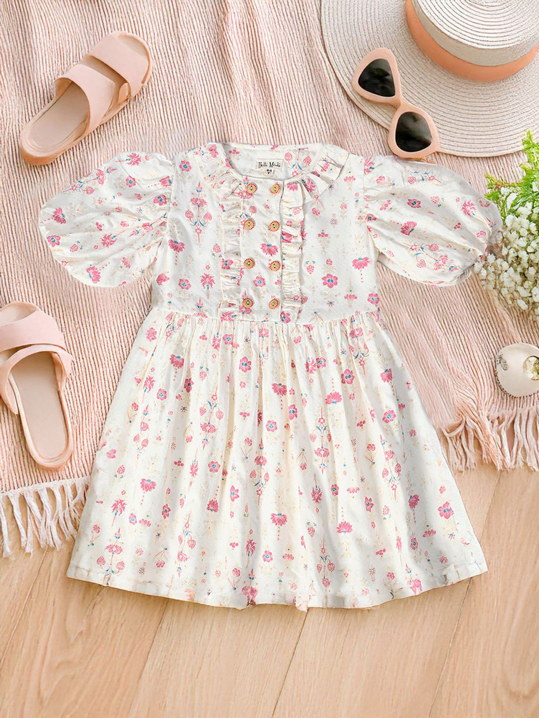 Buy Bella Moda Floral Print Fit & Flare Dress - Dresses for Girls ...