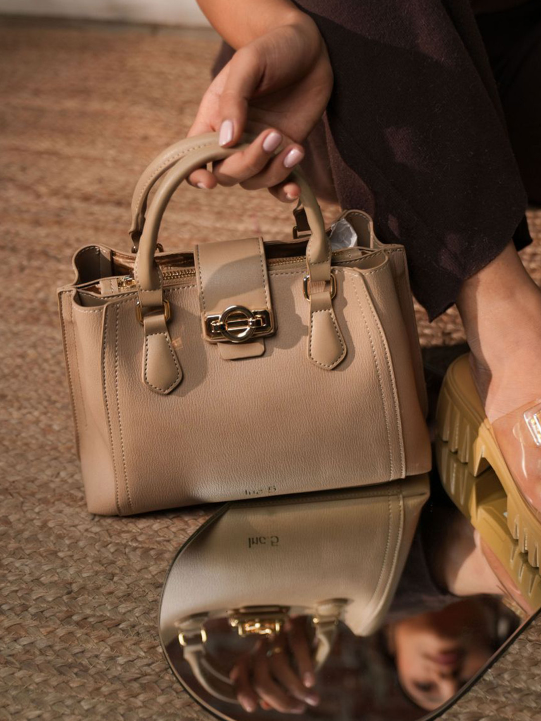 Buy Inc 5 Textured Structured Handheld Bag - Handbags for Women ...