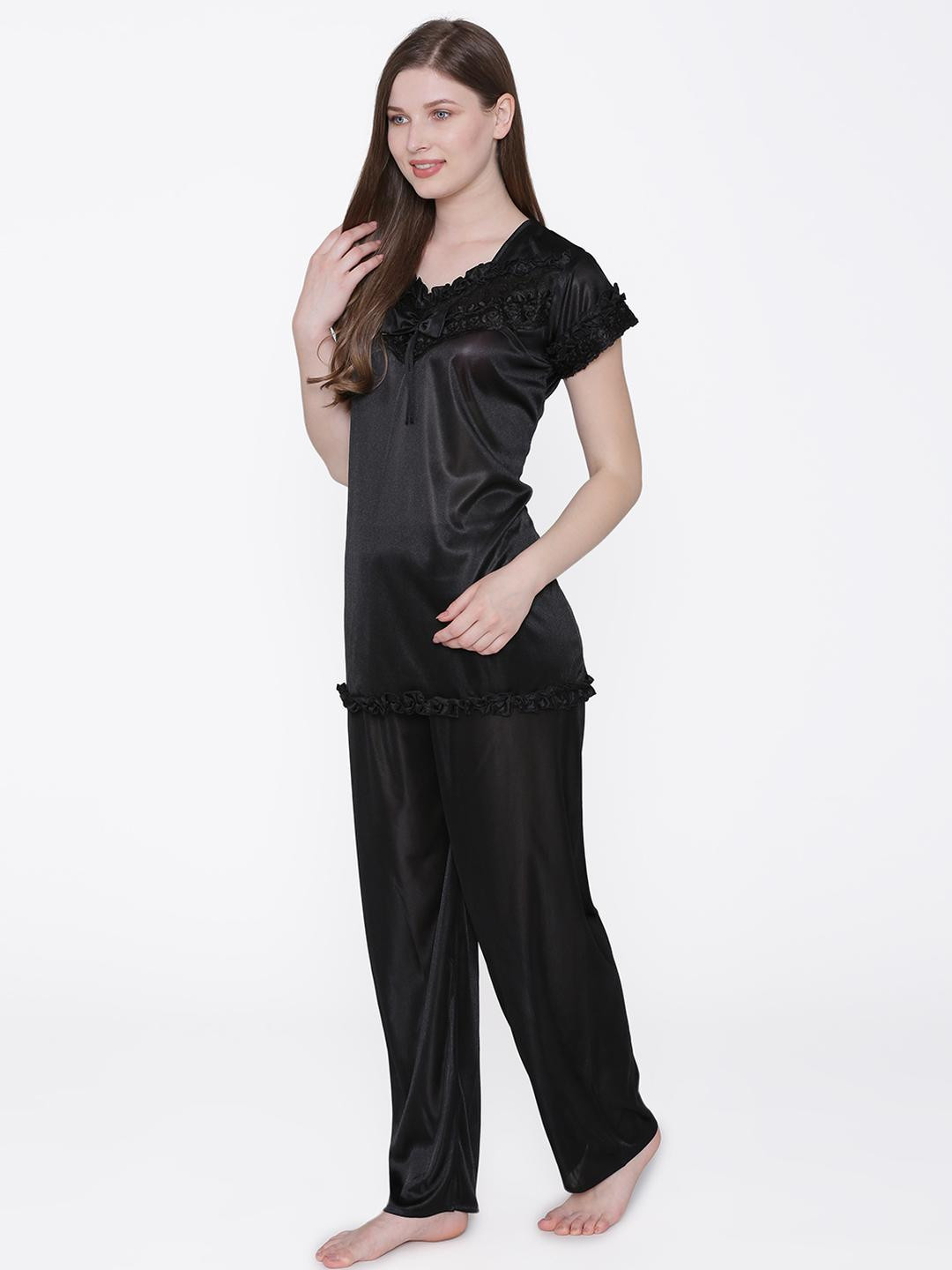 Buy PHALIN Women Satin Night Suits - Night Suits for Women 35782694 ...