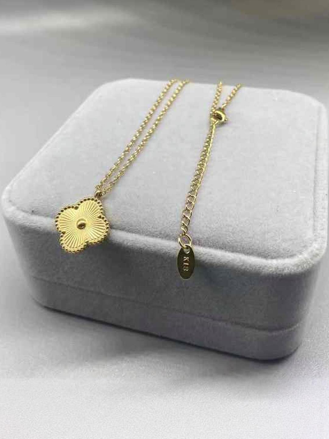 Buy Zabby Allen Gold Plated Stainless Steel Minimal Necklace - Necklace ...