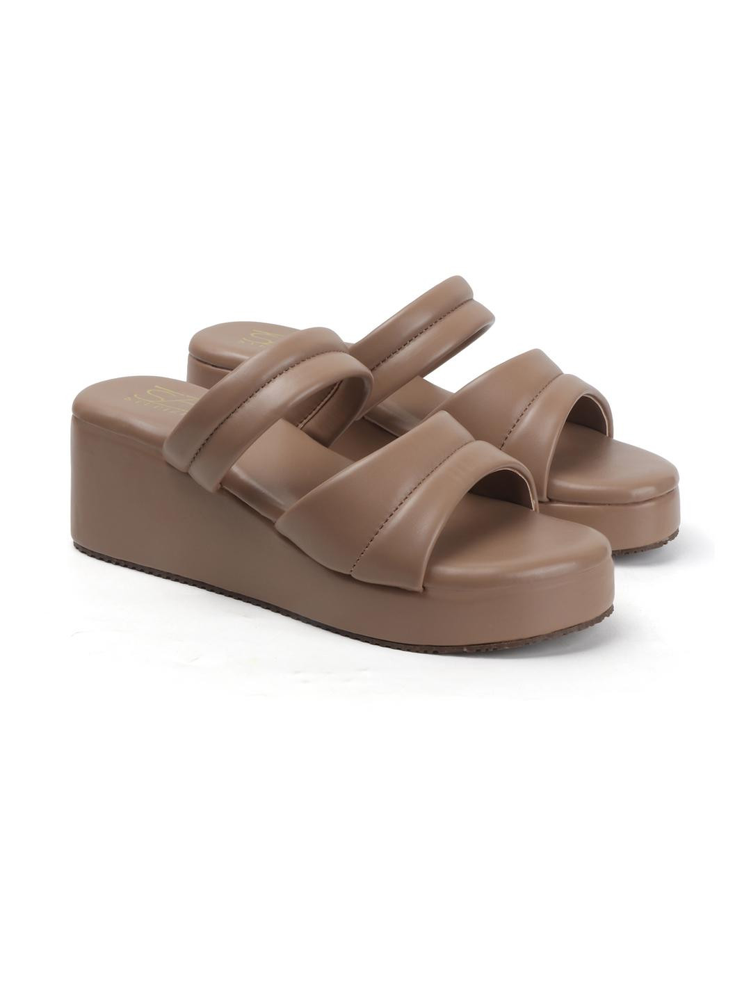 Buy Stepizia Women Beige Platform Wedges - Heels for Women 36029069 ...