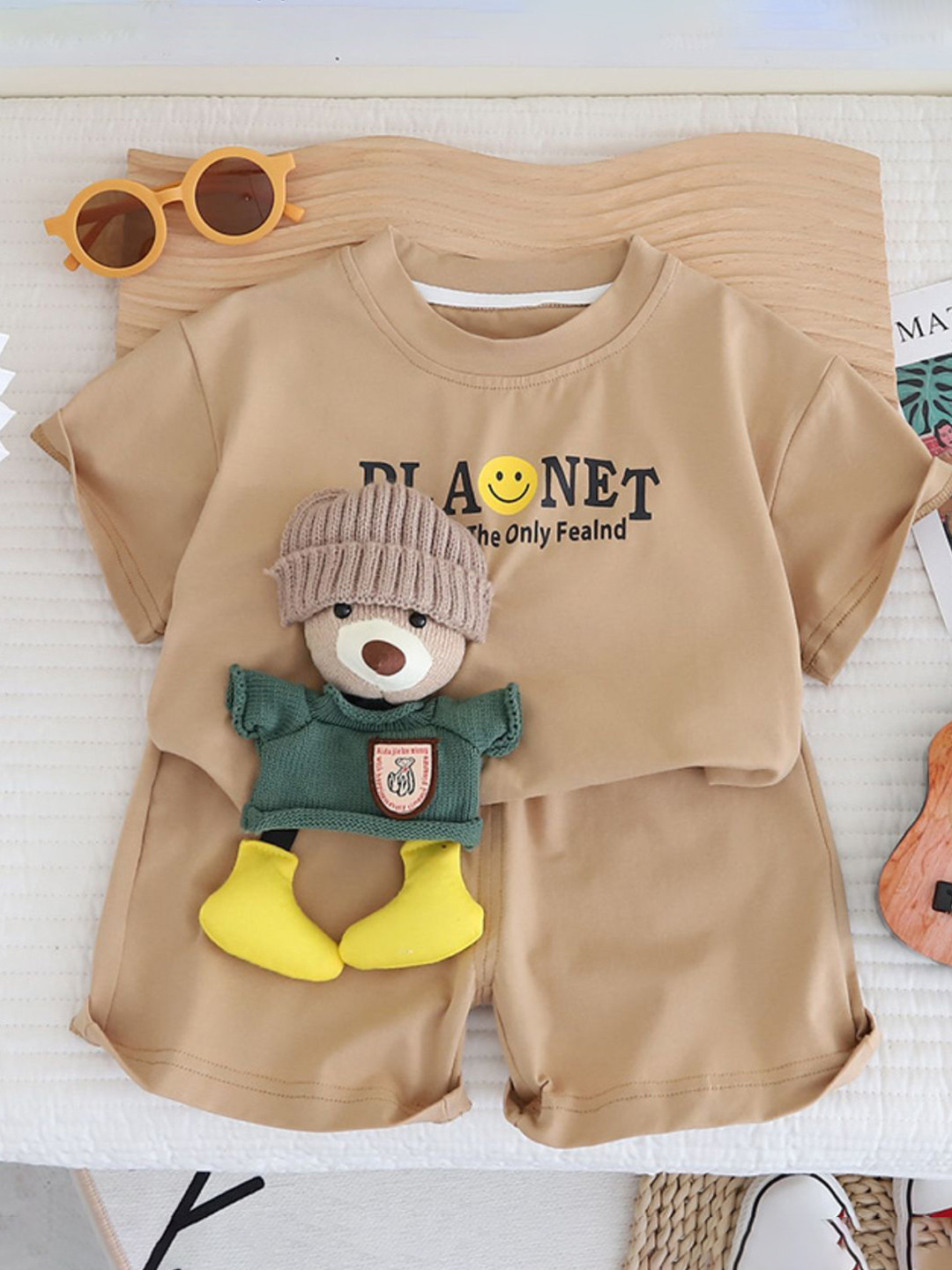 Buy Googo Gaaga Boys Printed T Shirt With Shorts - Clothing Set for ...