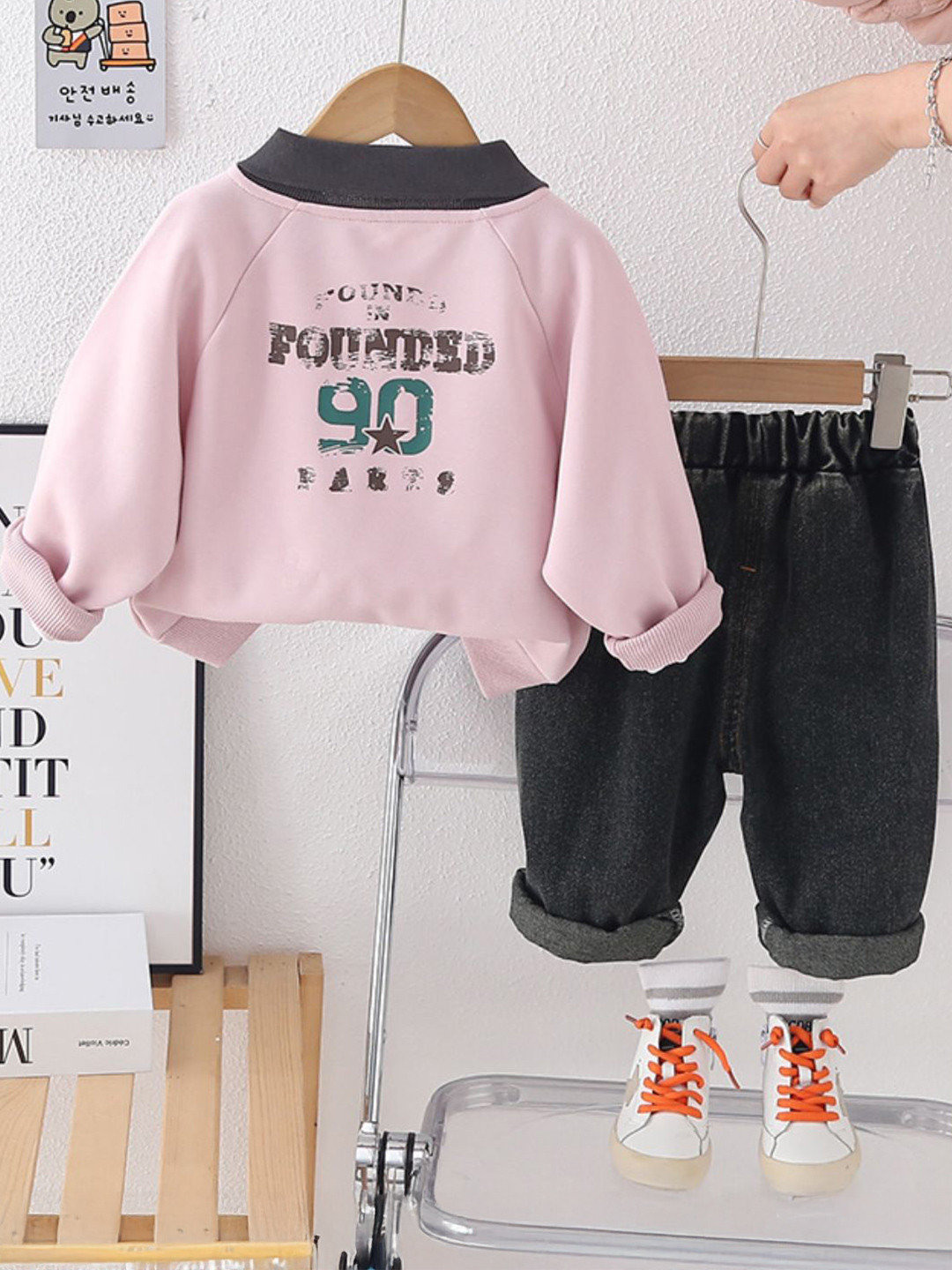 Buy Googo Gaaga Boys Printed Long Sleeves Sweatshirt With Jeans ...