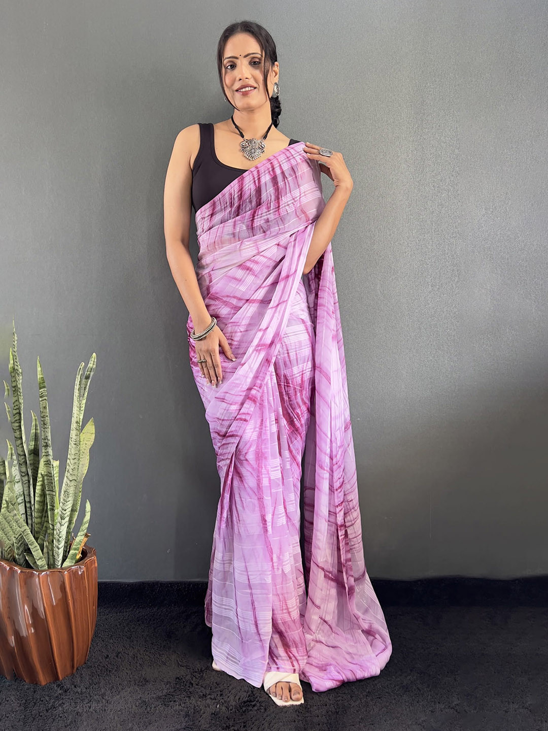 Buy Mitera Tie & Dye Ready To Wear Saree - Sarees for Women 36140000 ...