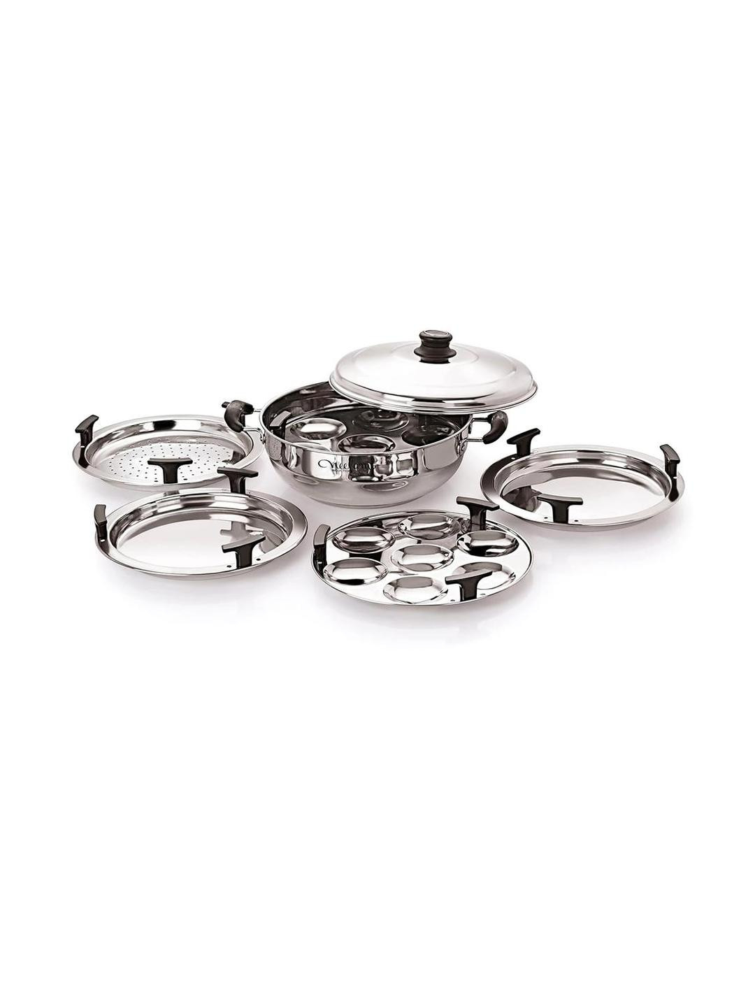 Buy Neelam Stainless Steel Multi Kadai Big Induction Base 3500 Ml ...