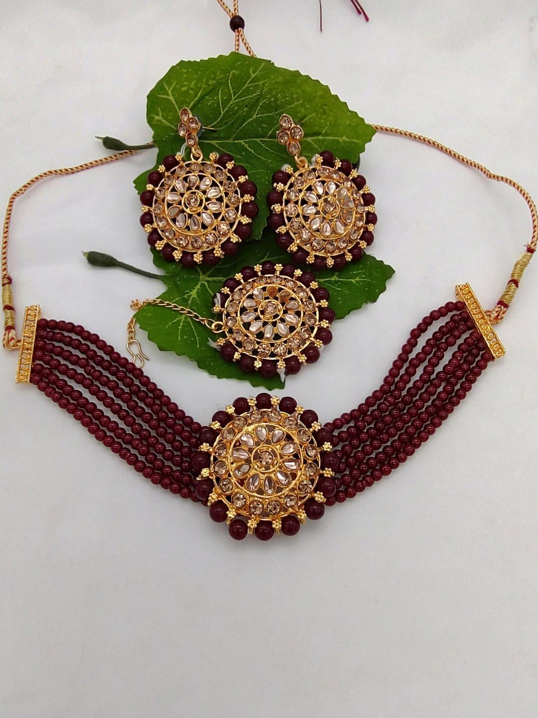 Buy Anouk Women Maroon Jewellery Set - Jewellery Set for Women 35512421 ...