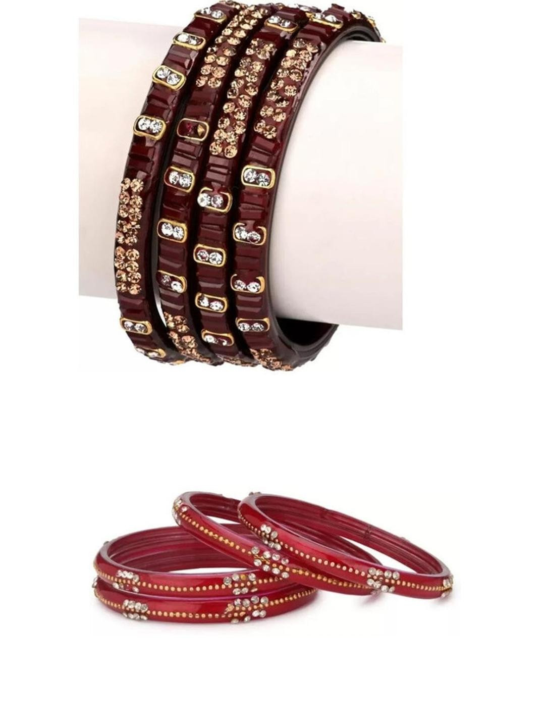 Buy SOMIL Women Maroon Bangles Set - Bangle for Women 34857612 | Myntra