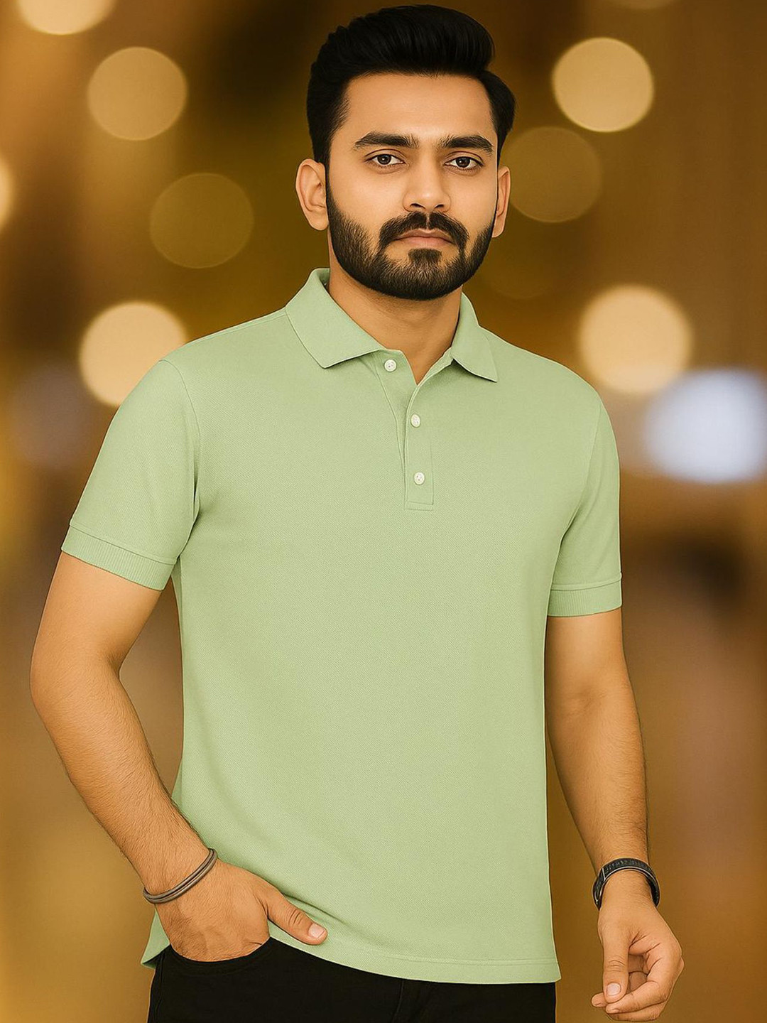 Buy Kushi Flyer Men Solid Polo Collar T Shirt - Tshirts for Men ...