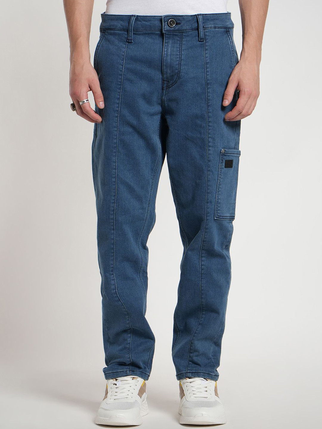 Buy Voi Jeans Men Relaxed Fit Mid Rise Stretchable Cotton Jeans - Jeans ...