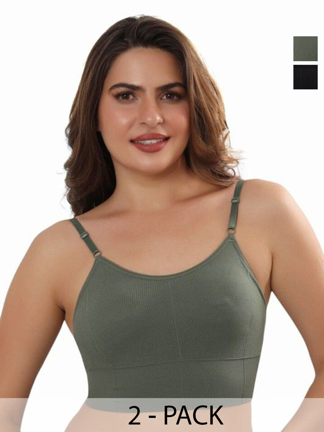 Buy Moda Rapido Women Pack Of 2 Rapid Dry Full Coverage Lightly Padded Non Wired Bra - Bra for ...