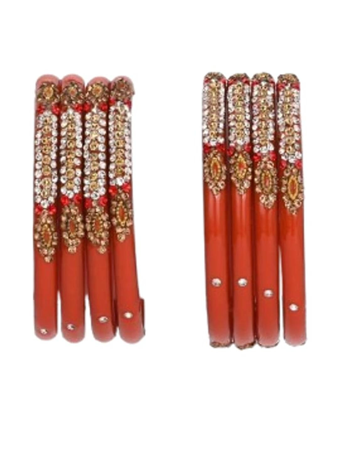 Buy 1ST TIME Multi Pack Of 8 Alloy Traditional Bangles - Bangle for ...