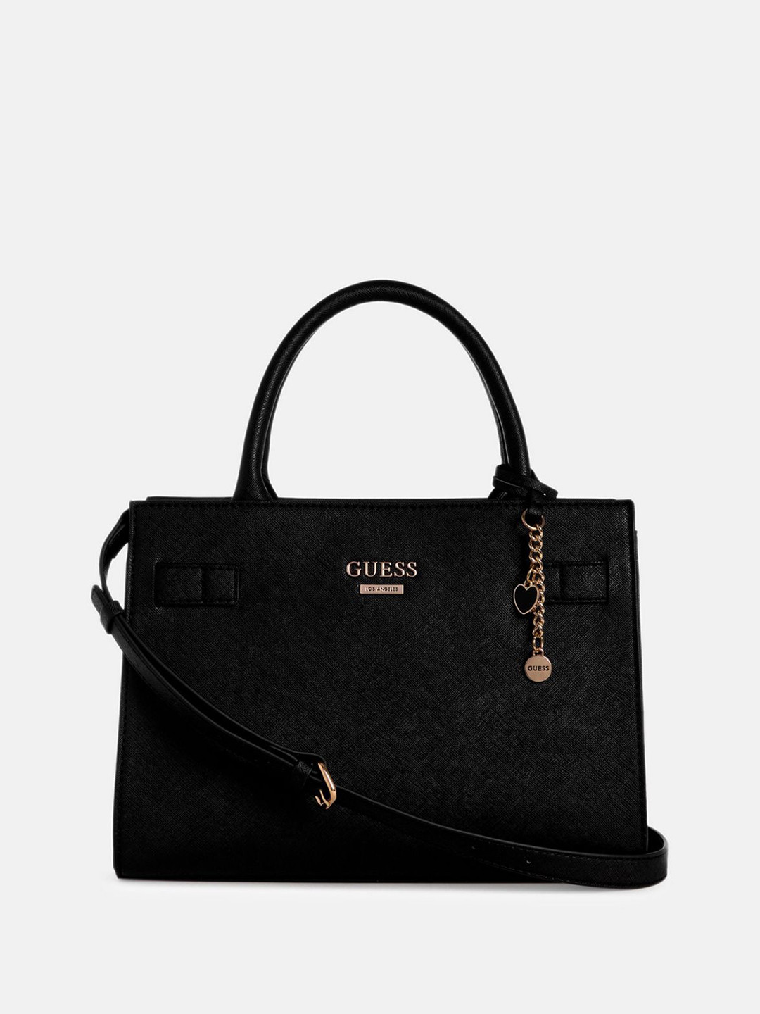 Buy GUESS Women Solid Structured Handheld Bag - Handbags for Women ...