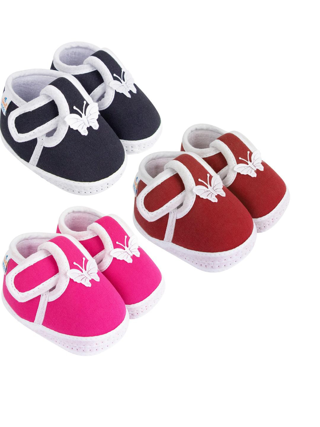 Buy NESKA MODA Black Cotton Booties - Booties for Unisex Kids 35017282 | Myntra