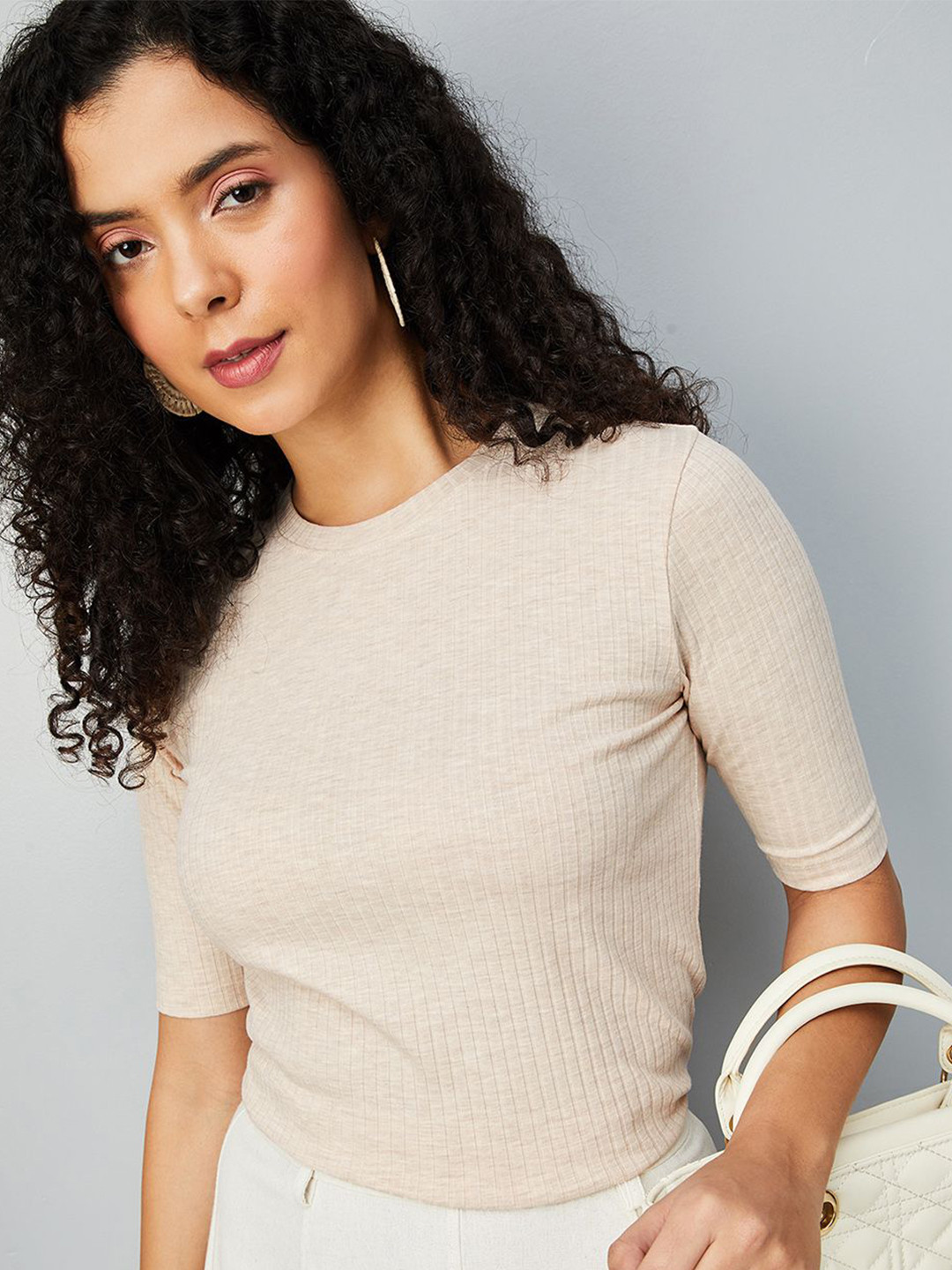Buy Max Women Ribbed Regular Top - Tops for Women 35003064 | Myntra
