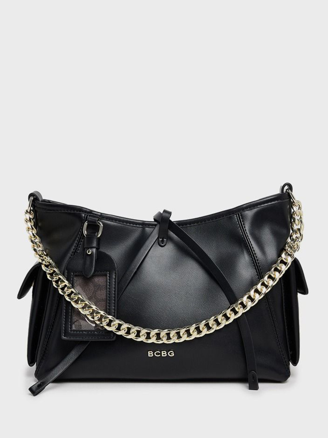 Buy BCBG Women Solid Structured Tasselled Shoulder Bag - Handbags for ...