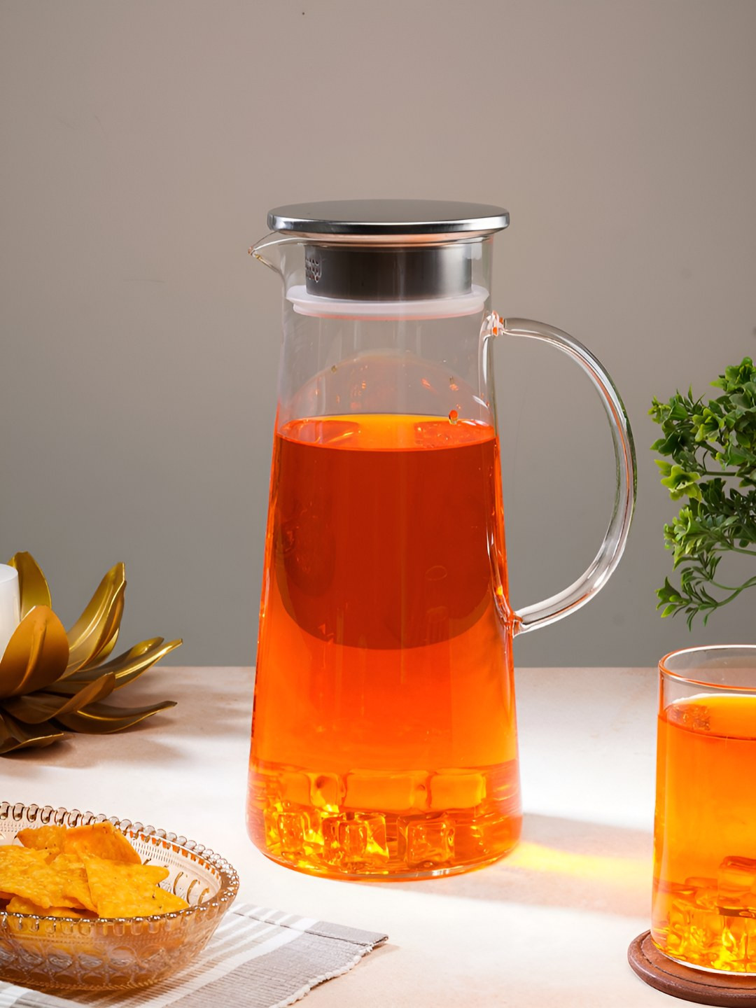 Buy Ceradeco Transparent Dishwasher And Microwave Safe Glass Water Jugs ...