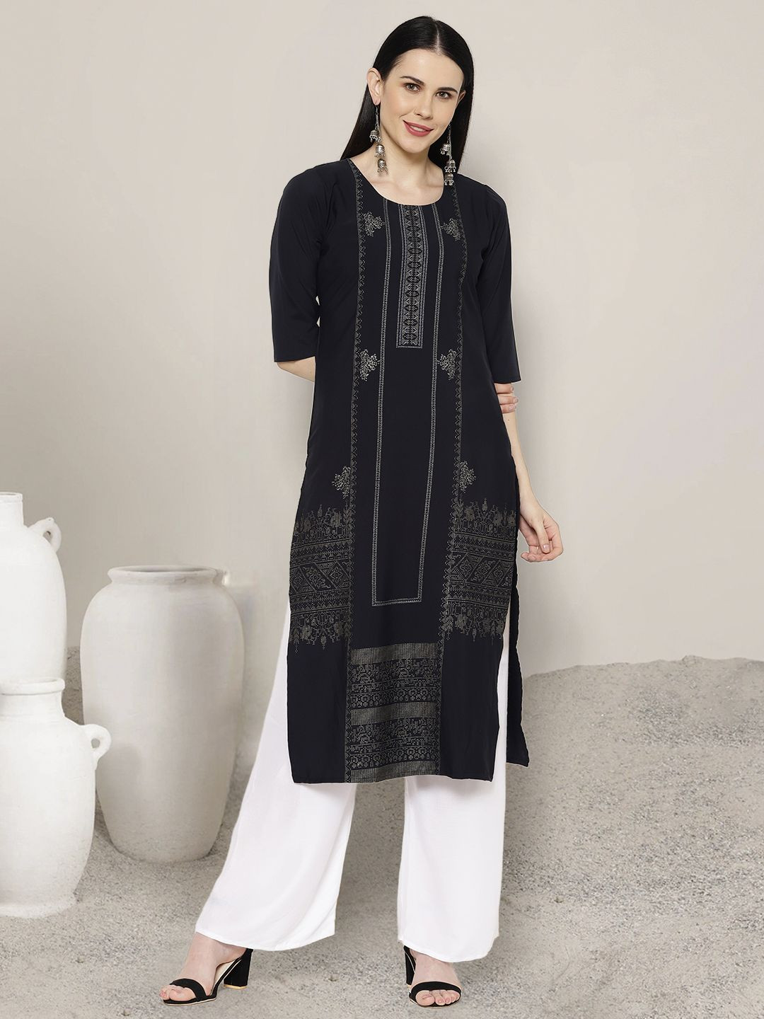 Buy Anouk Rustic Women Ethnic Motifs Printed Kurta - Kurtas for Women 35079424 | Myntra