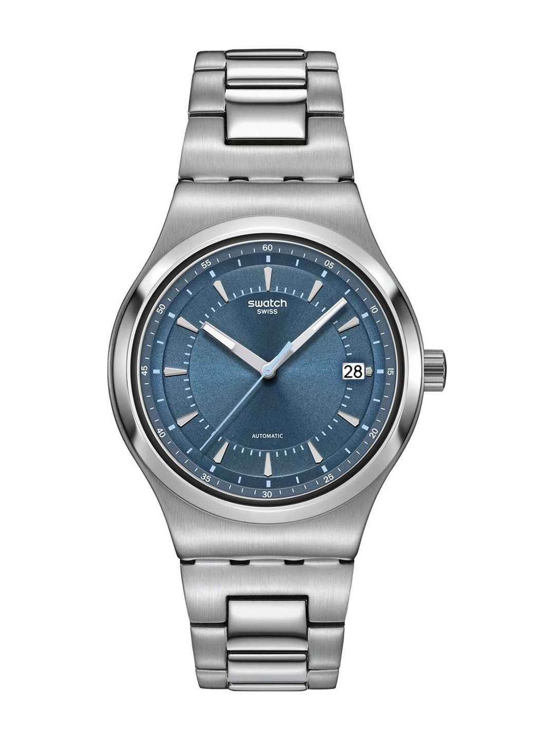 Buy Swatch Men Stainless Steel Bracelet Style Analogue Automatic Motion ...