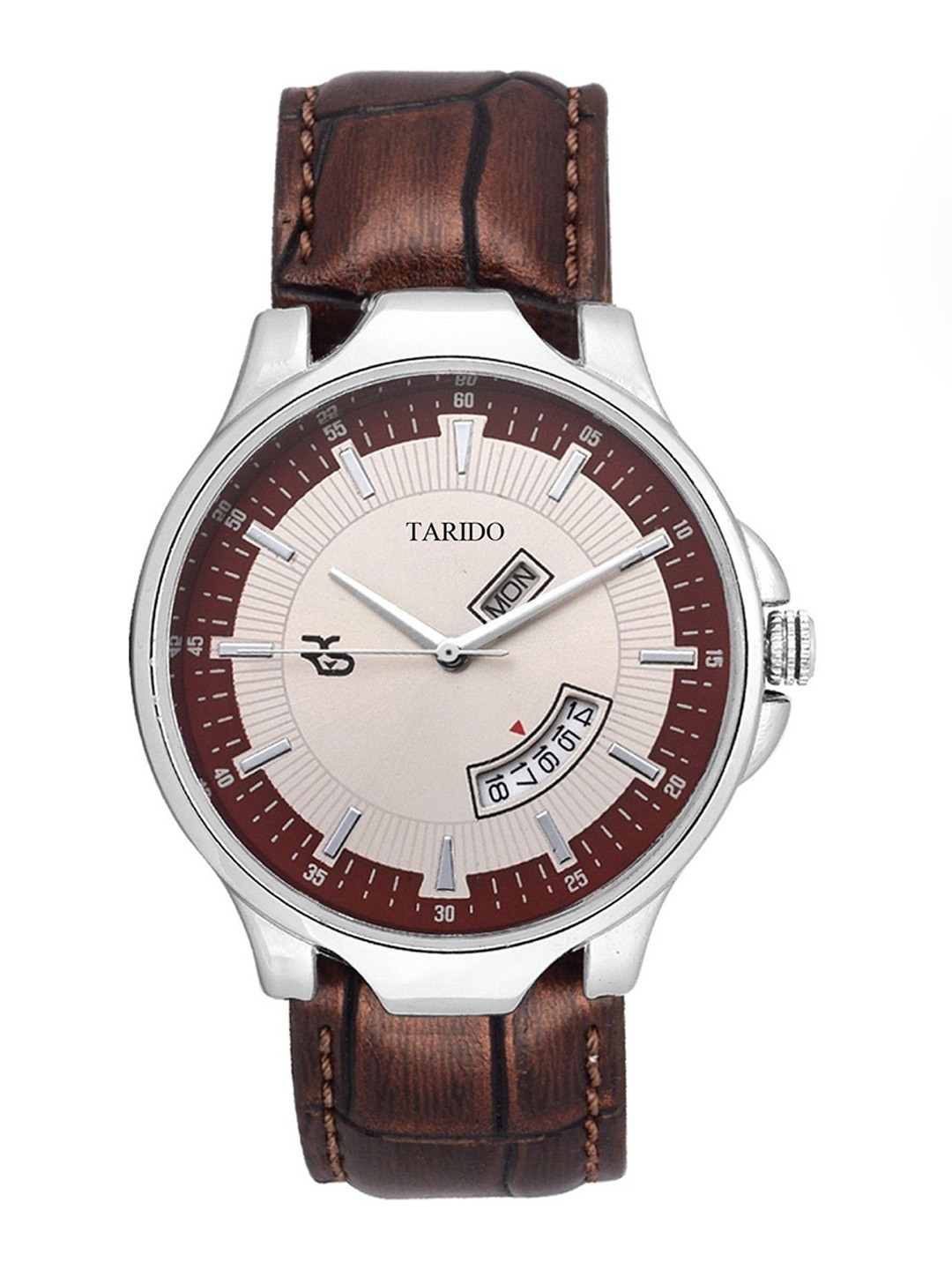 Buy TARIDO Men Printed Dial & Textured Straps Analogue Watch TD1926SL02 ...