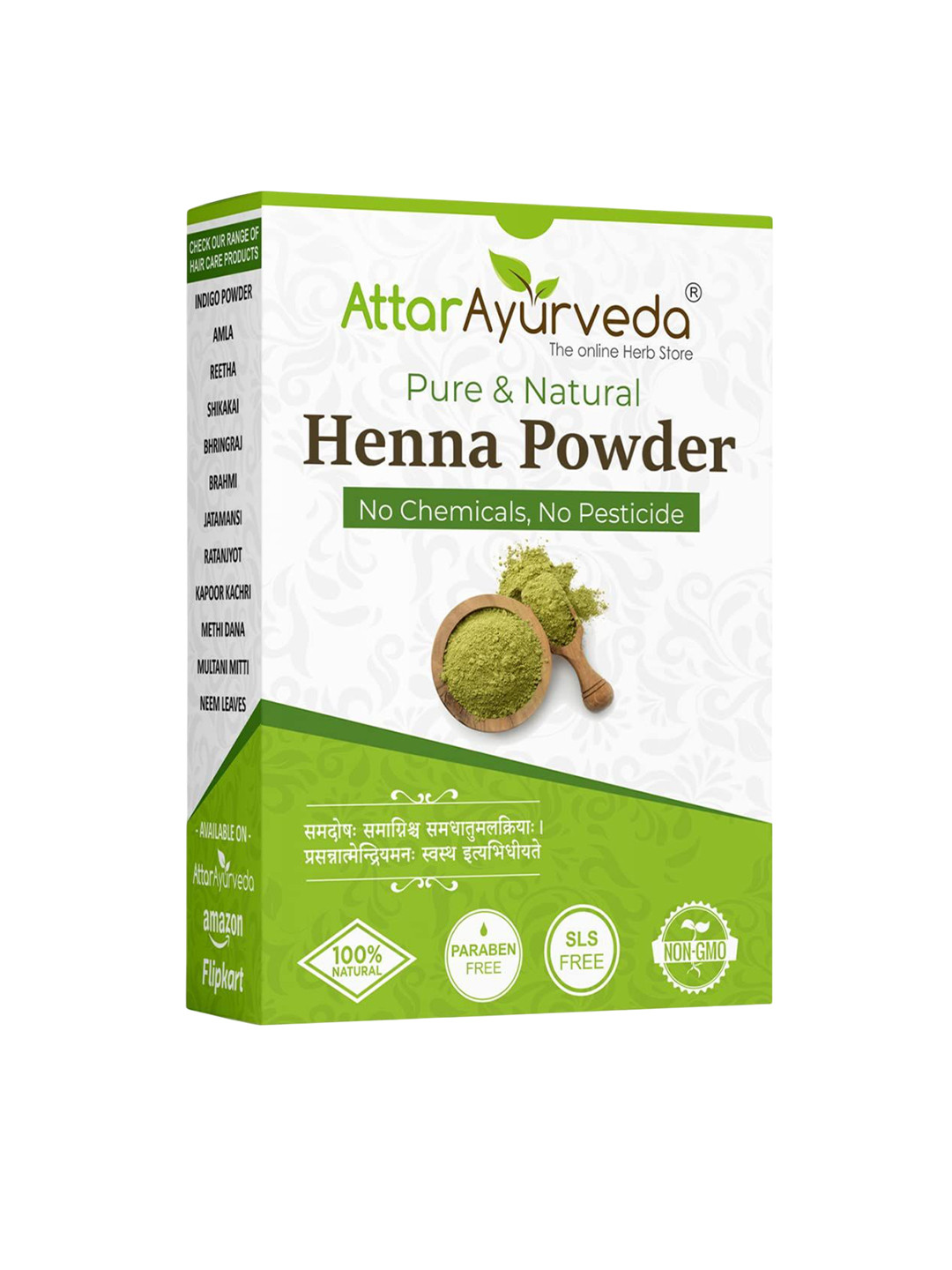 Buy Attar Ayurveda Henna Powder Hair Mask 200 G - Hair Masks for Women ...