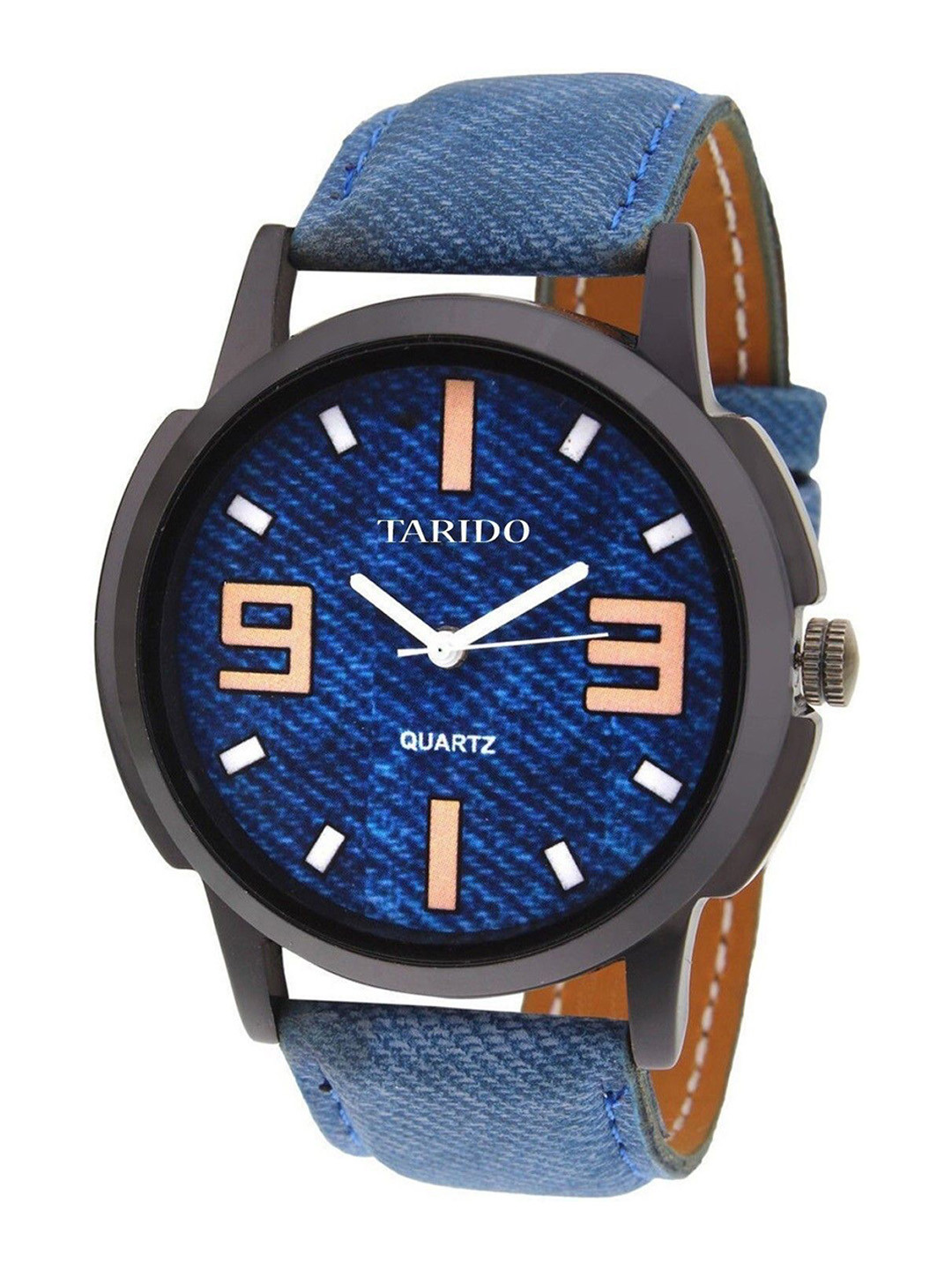 Buy TARIDO Men Printed Dial & Textured Straps Analogue Watch TD ...