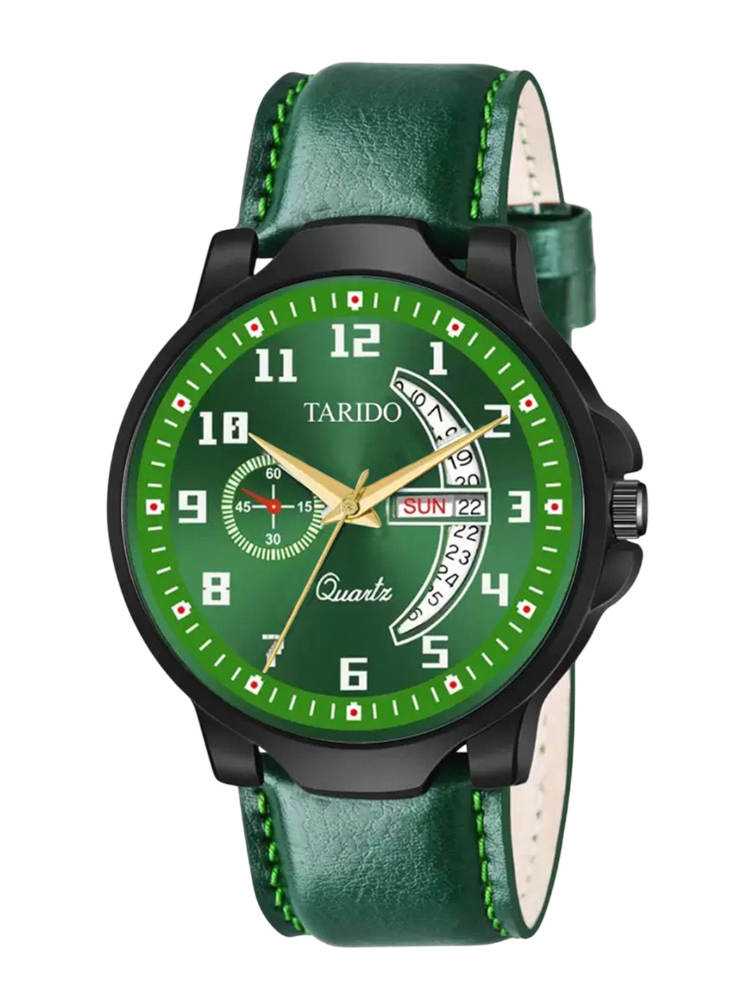 Buy TARIDO Men Dial & Straps Analogue Watches TD_1401_SL Green Dial ...
