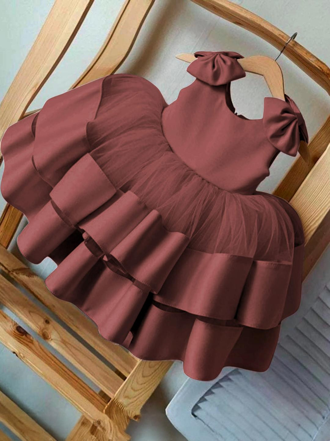 Buy HOPZONIC Girls Brown Dresses - Dresses for Girls 35249072 | Myntra