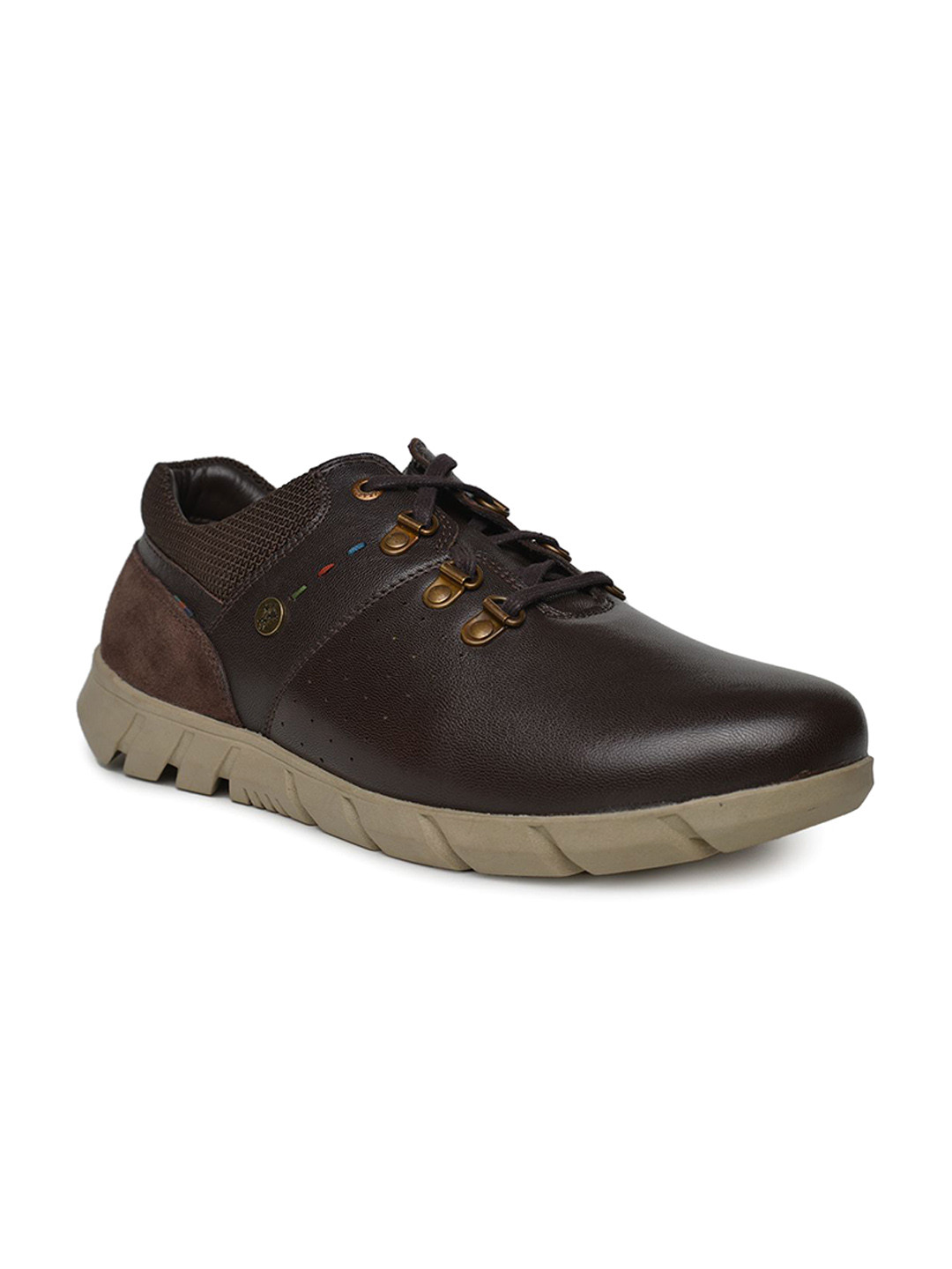 Buy Buckaroo Men Solid Leather Round Toe Regular Derbys Casual Shoes ...