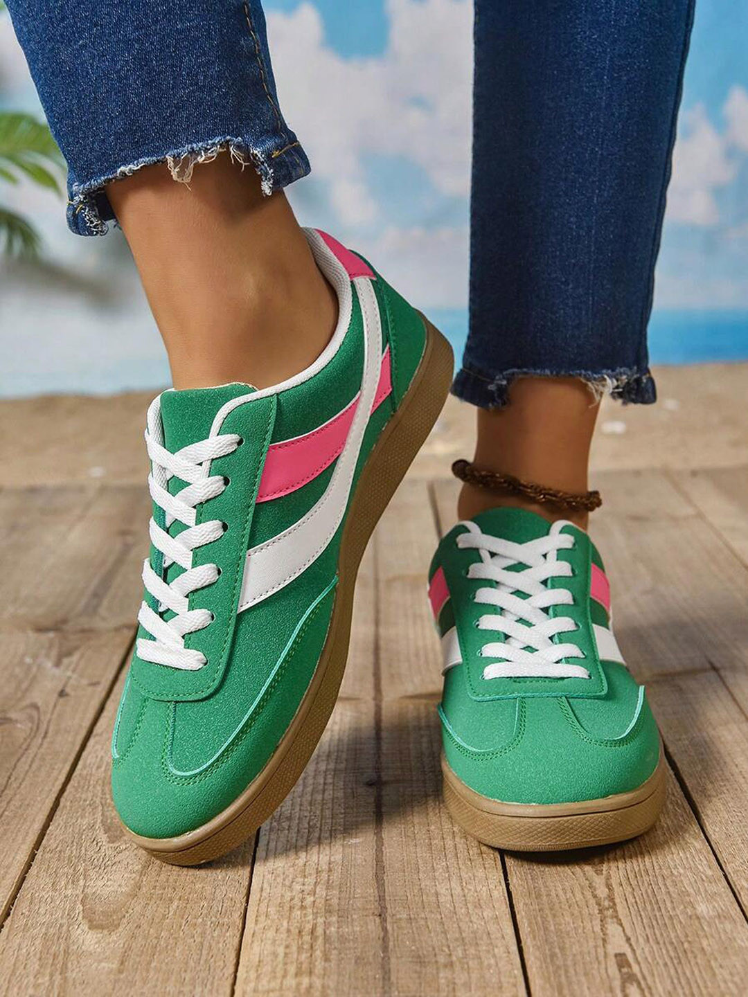 Buy Layasa Women Colourblocked Sneakers - Casual Shoes for Women ...
