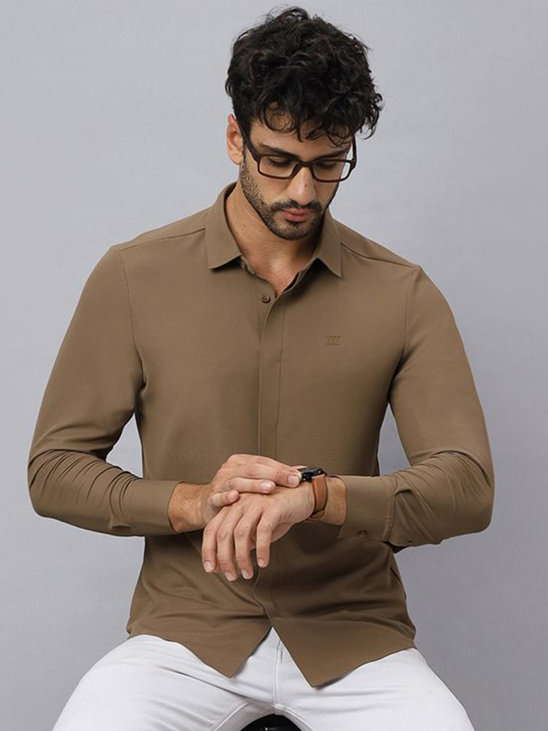 Buy Hektor Comfort Hidden Button Spread Collar Shirt - Shirts for Men ...