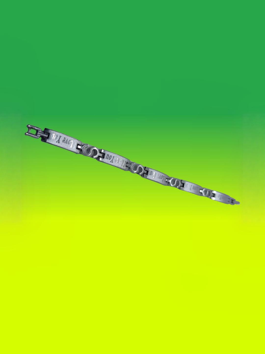 Buy Dynamic Retail Global Men Silver Plated Armlet Bracelet - Bracelet ...