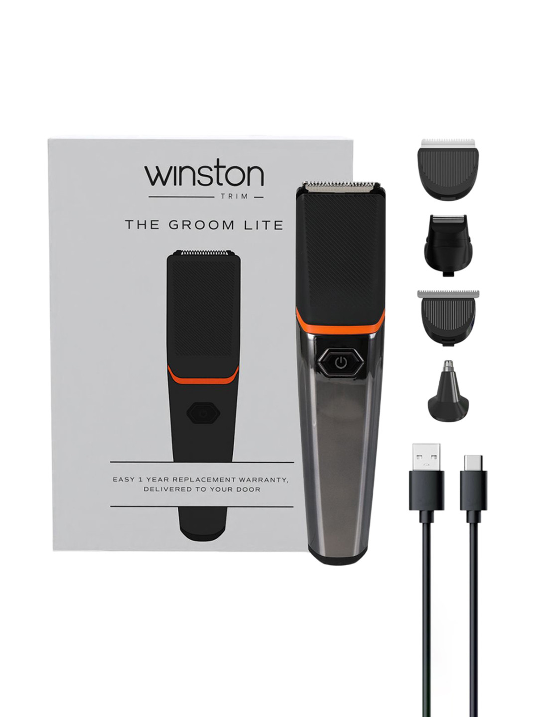 Buy WINSTON WFBT 102 Groom Lite 4 In 1 Trimmer Grey - Trimmer for ...