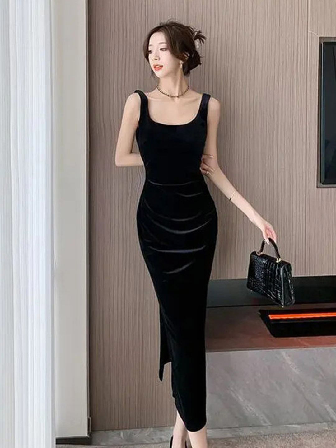 Buy StyleCast Women Solid Bodycon Midi Dress - Dresses for Women ...
