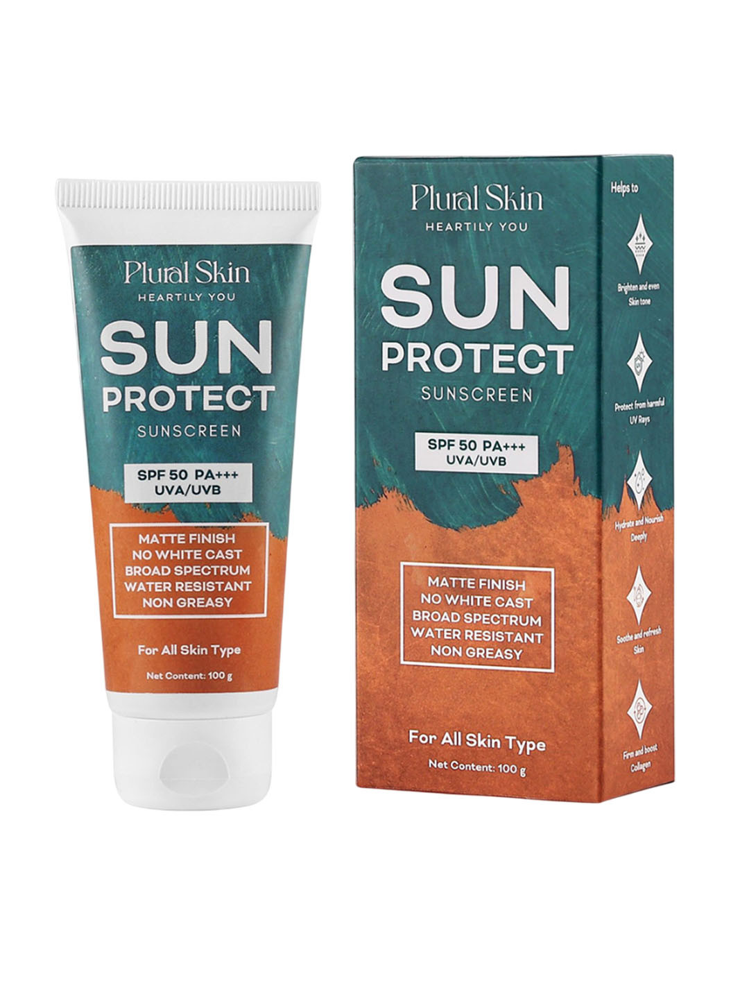 Buy Plural Skin Sun Protect Sunscreen SPF 50 PA+++ 100 G - Face Sunscreen for Unisex 34797989 ...