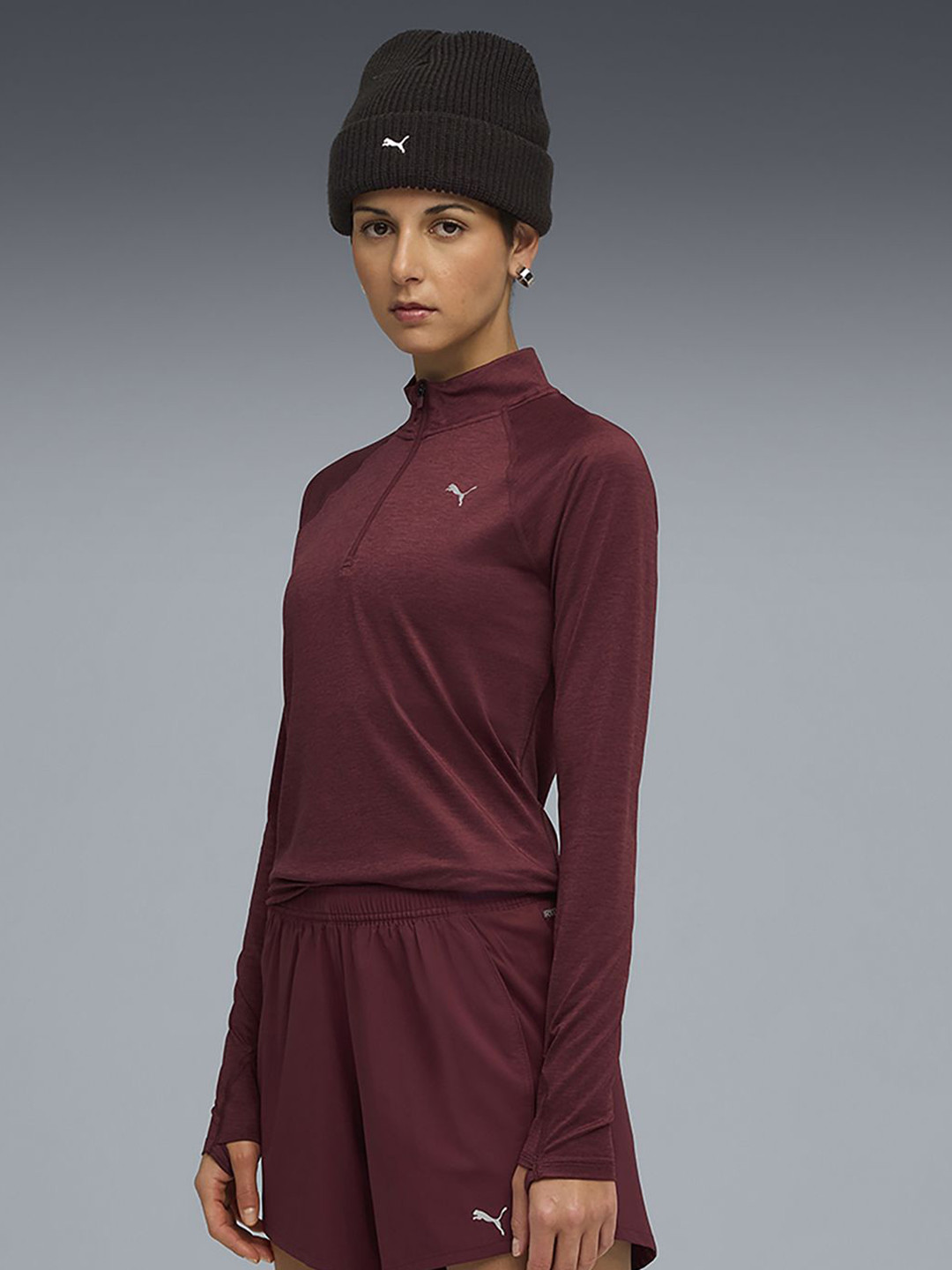Buy Puma Run Velocity Cloudspun 1/4 Zip Running Top - Tshirts for Women ...