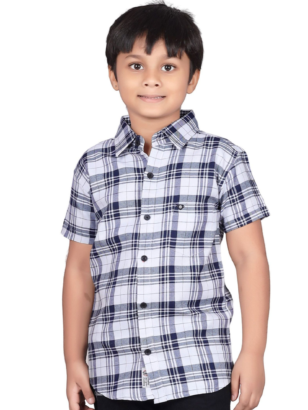 Buy SKY PEARL Boys Standard Tartan Checks Opaque Checked Casual Shirt ...